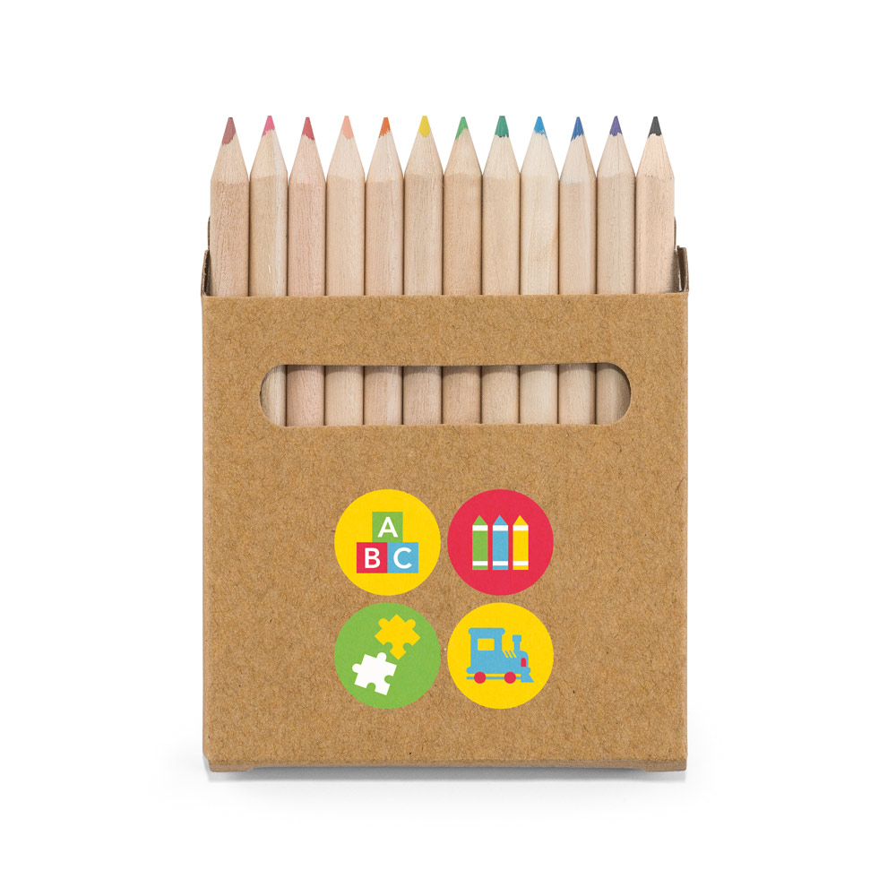 Caja 12 Lápices de Colores desde 0.22 € ️🌈 ¡Compra Ya!