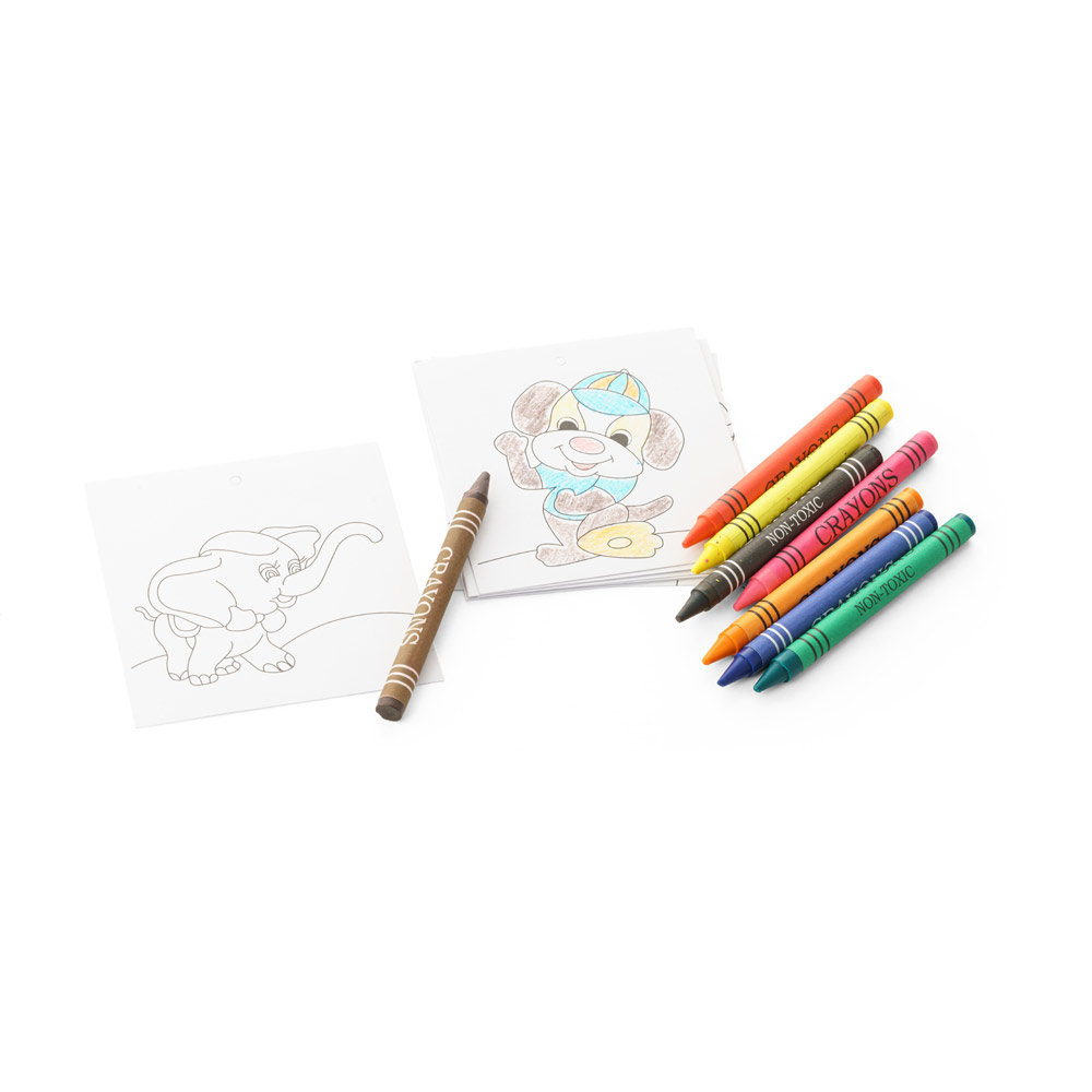 Juego de colorear con ceras y tarjetas - 0.65 € 🎨🖍️
