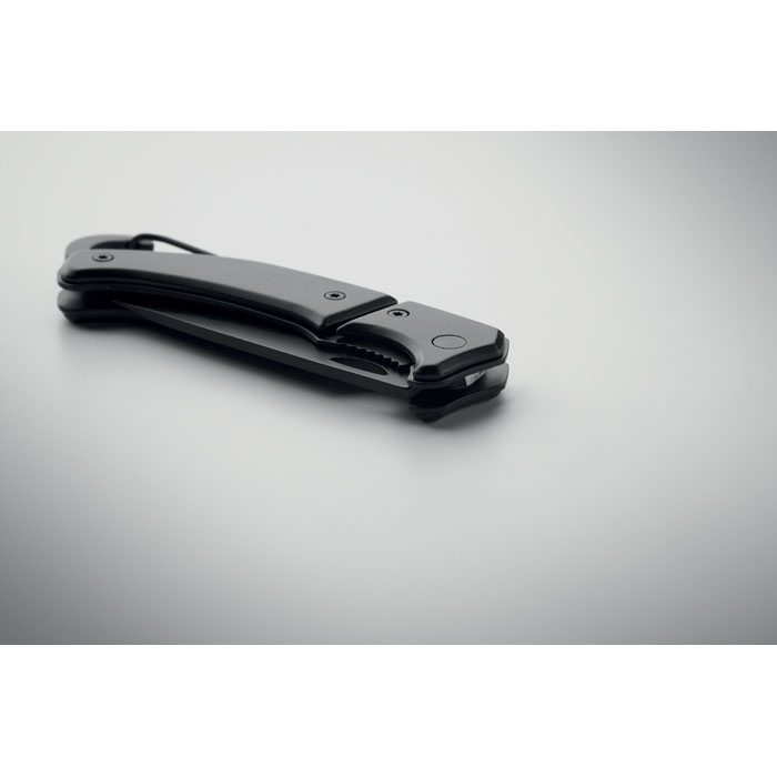Navaja color negro plegable de aluminio - ¡Compra por 2.62
