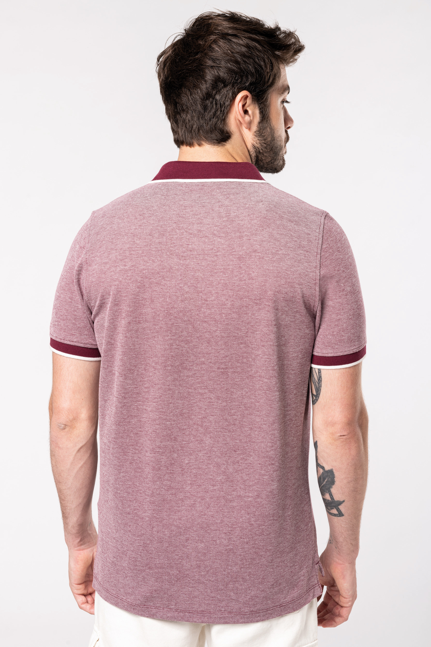 Polo bicolor hombre 100% algodón - ¡Compra desde 5.83